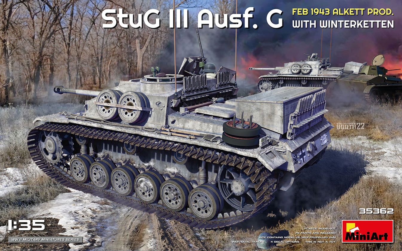 MiniArt 35362 1/35 German StuG III Ausf.G Feb. 1943 Alkett Prod with W ...