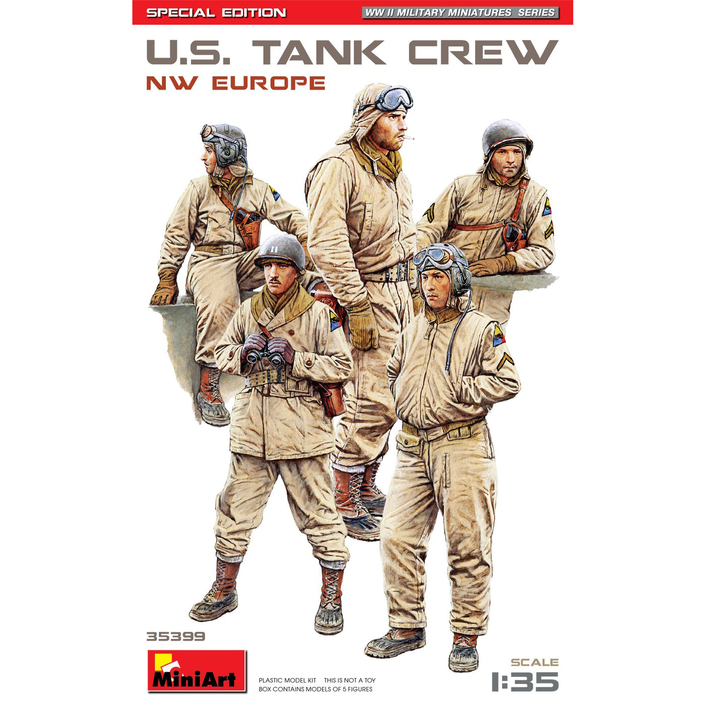 MiniArt 35399 1/35 U.S. Tank Crew (NW Europe) Special Edition Figures ...