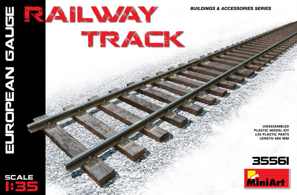 MiniArt 35561 1/35 European Gauge Railway Track Model Kit — White Rose ...