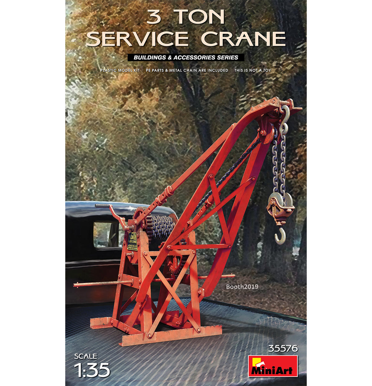 MiniArt 35576 1/35 3-Ton Service Crane Model Kit — White Rose Hobbies