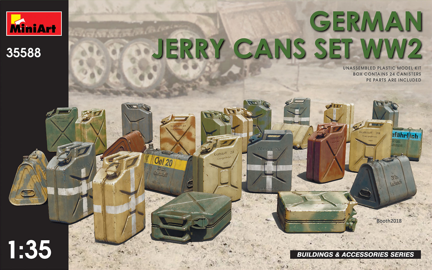 MiniArt 35588 1/35 WWII German Jerry Cans Set Model Kit — White Rose ...