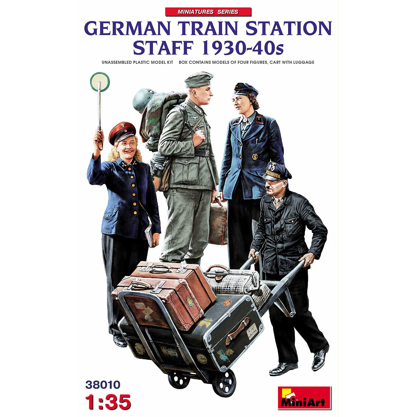 MiniArt 38010 1/35 1930-1940s German Train Station Staff Model Kit ...