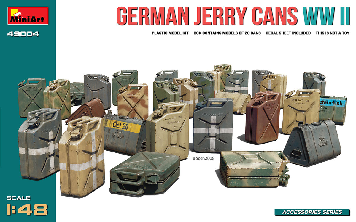 MiniArt 49004 1/48 German WW2 Jerry Cans Model Kit — White Rose Hobbies