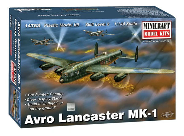 Minicraft Model Kits 14753 1/144 Avro Lancaster Model Aircraft Kit ...