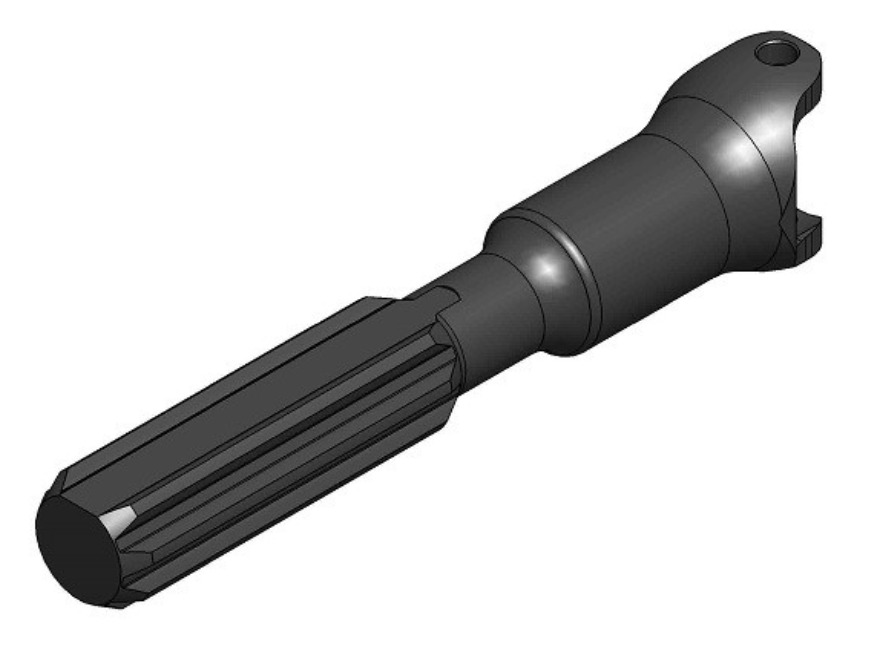 MIP 17112 50mm HD Driveline Male Spline Bone — White Rose Hobbies