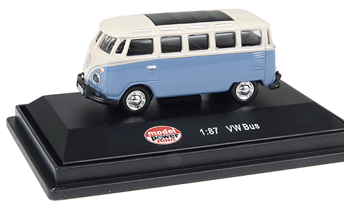 Model Power 19161 HO Scale Volkswagen T1 Samba Bus - Blue and White ...
