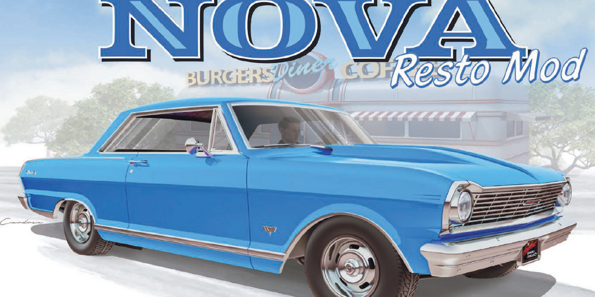 Moebius Models 2323 1/25 1965 1965 Chevy II Nova Resto Mod Skill Level ...