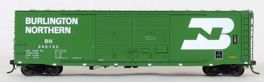 Moloco Trains 70010 HO Scale 50' XM Double Door Boxcar Burlington Nort ...