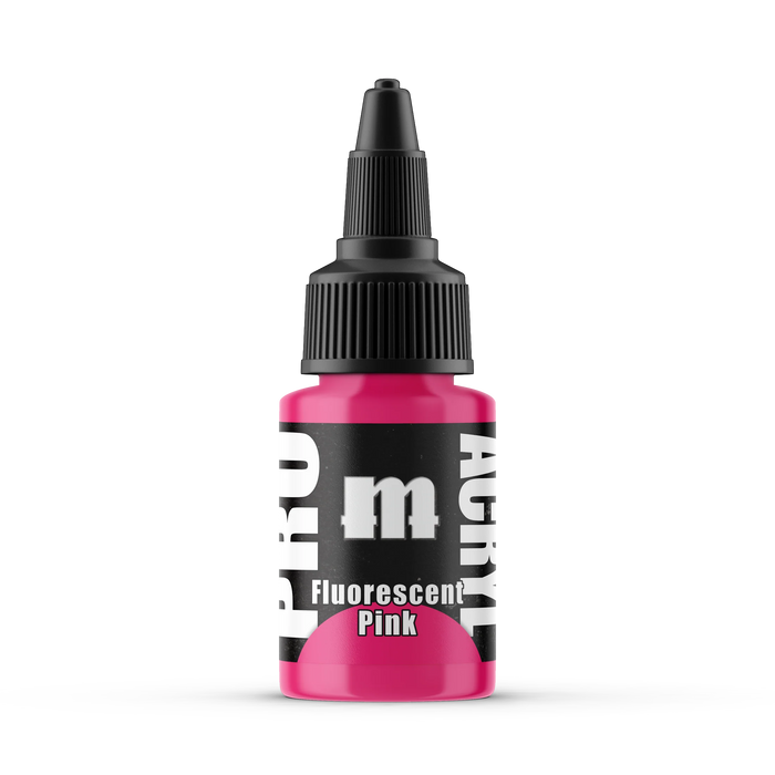Monument Hobbies F6 Pro Acryl: Fluorescent Pink Acrylic Paint 22ml Bot ...