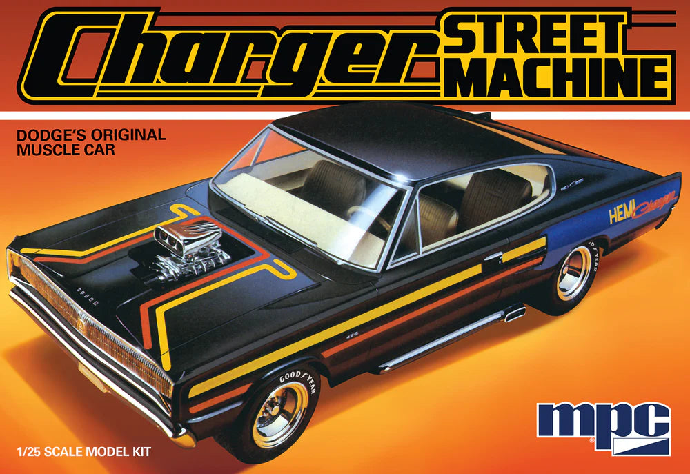 MPC 1028 1/25 1967 Dodge Charger Street Machine Level 2 Model Kit ...
