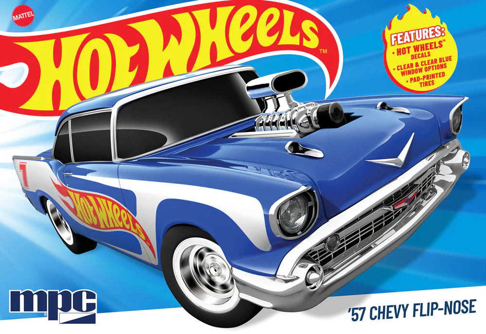 MPC 1031 1/25 1957 Chevy Sedan Flip Nose (Hot Wheels) Skill Level 2 Mo ...