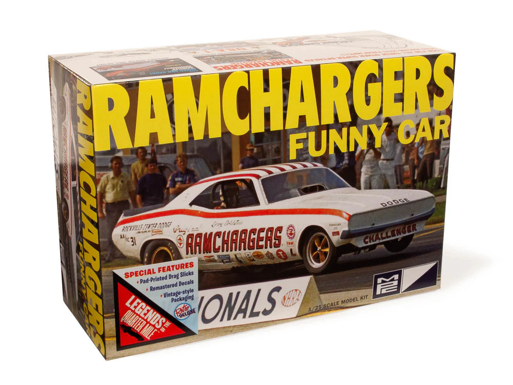 MPC 964 1/25 Ramchargers Dodge Challenger Funny Car Level 2 Model Kit ...