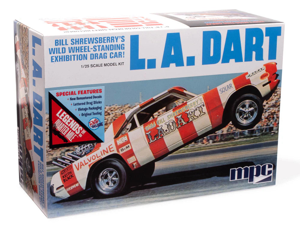 MPC 974 1/25 L.A. Dart Wheelstander Skill Level 2 Model Kit — White ...