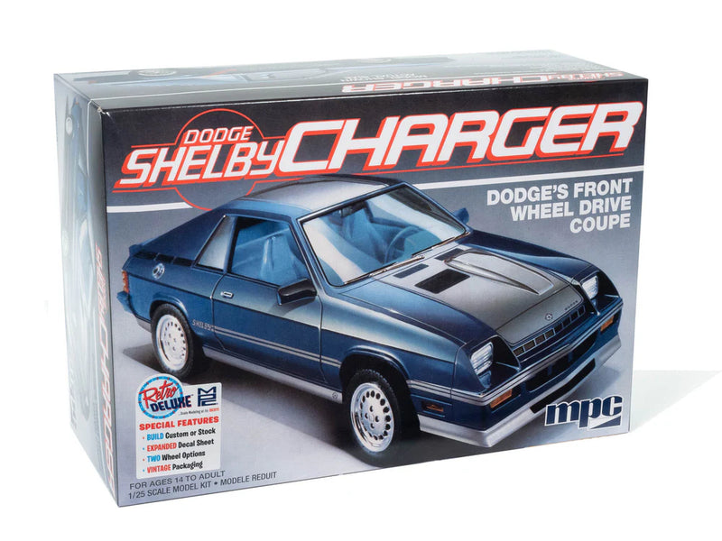 MPC 987 1/25 1986 Dodge Shelby Charger Skill Level 2 Model Kit — White ...