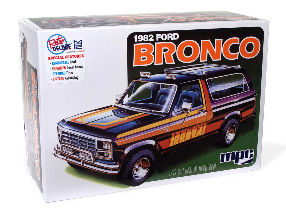 MPC 991 1/25 1982 Ford Bronco Skill Level 2 Model Kit — White Rose Hobbies
