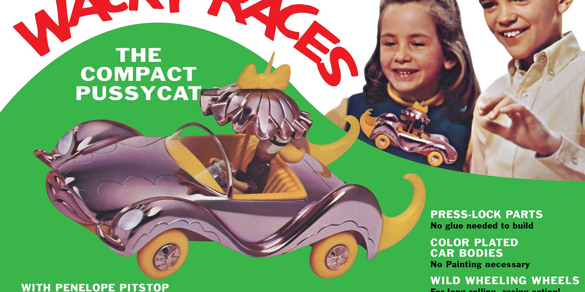 MPC Plastic Model Kits 934 Wacky Races Compact Pussycat (Snap) Skill 2 ...
