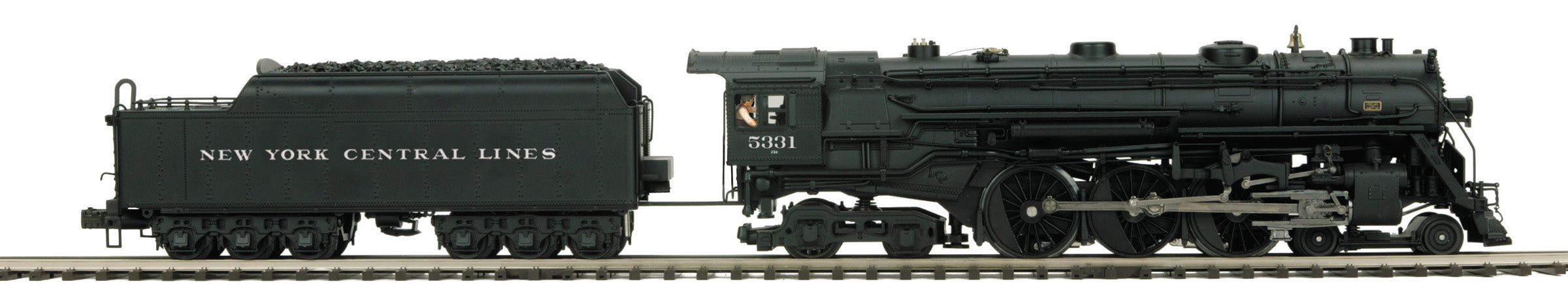 MTH Premier 20-3864-1 O Scale 4-6-4 J1e Hudson Steam Loco NYC 5331 wit ...