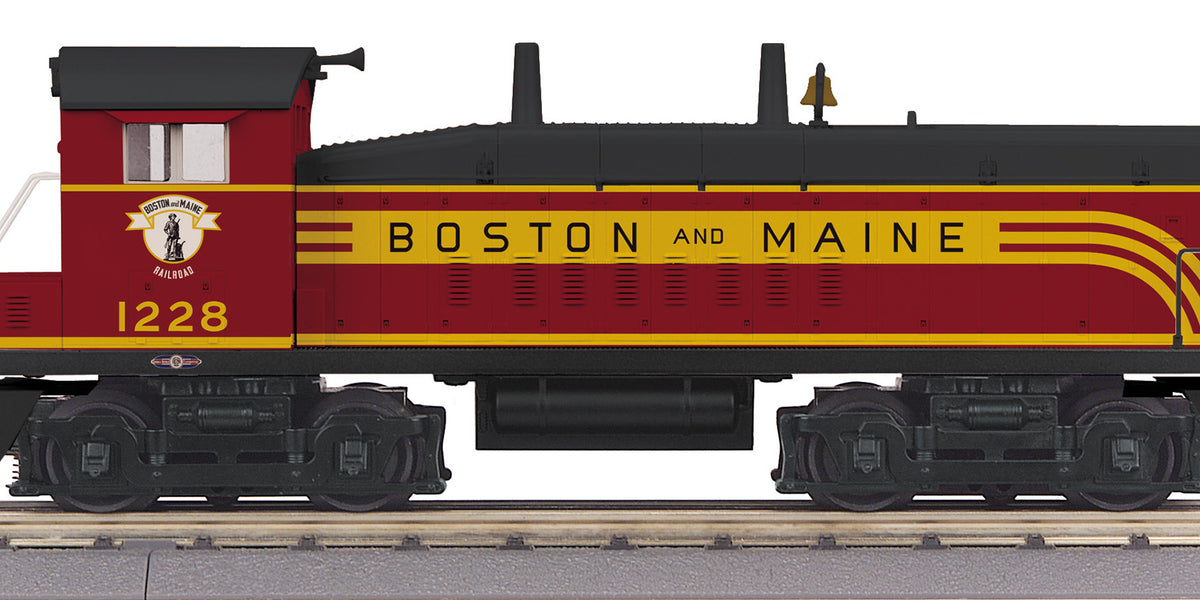 MTH RailKing 30-20910-1 O Gauge SW9 Diesel Boston & Maine B&M 1228 wit — White Rose Hobbies