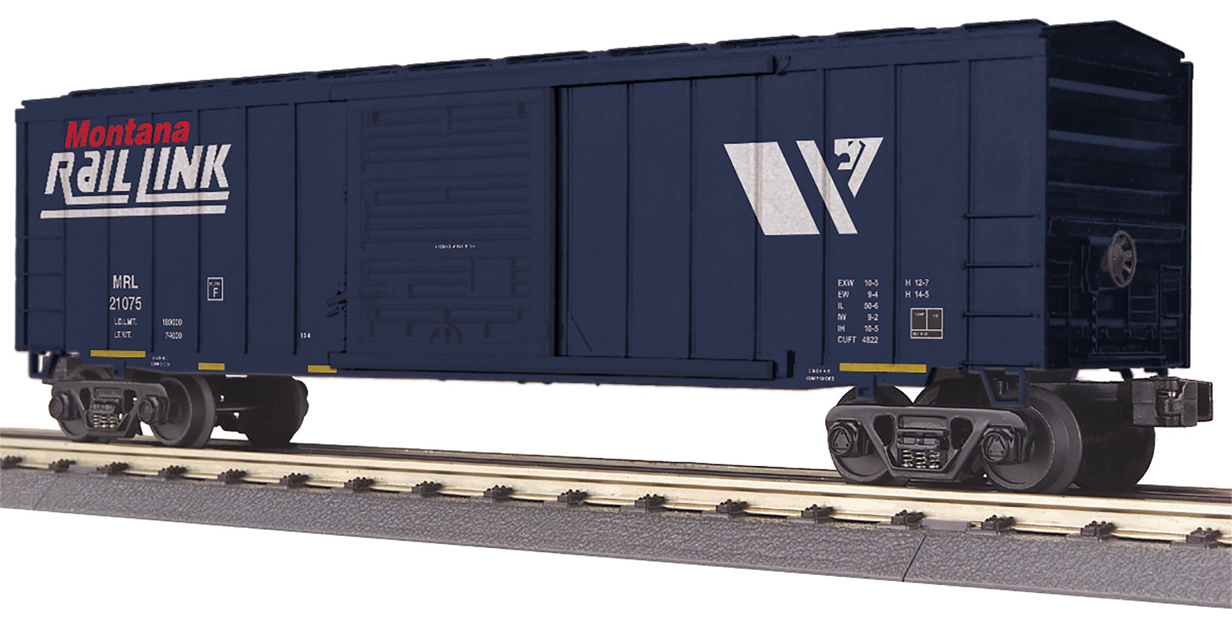 MTH Railking 30-71092 O Gauge 50' Modern Boxcar Montana Rail Link MRL — White Rose Hobbies