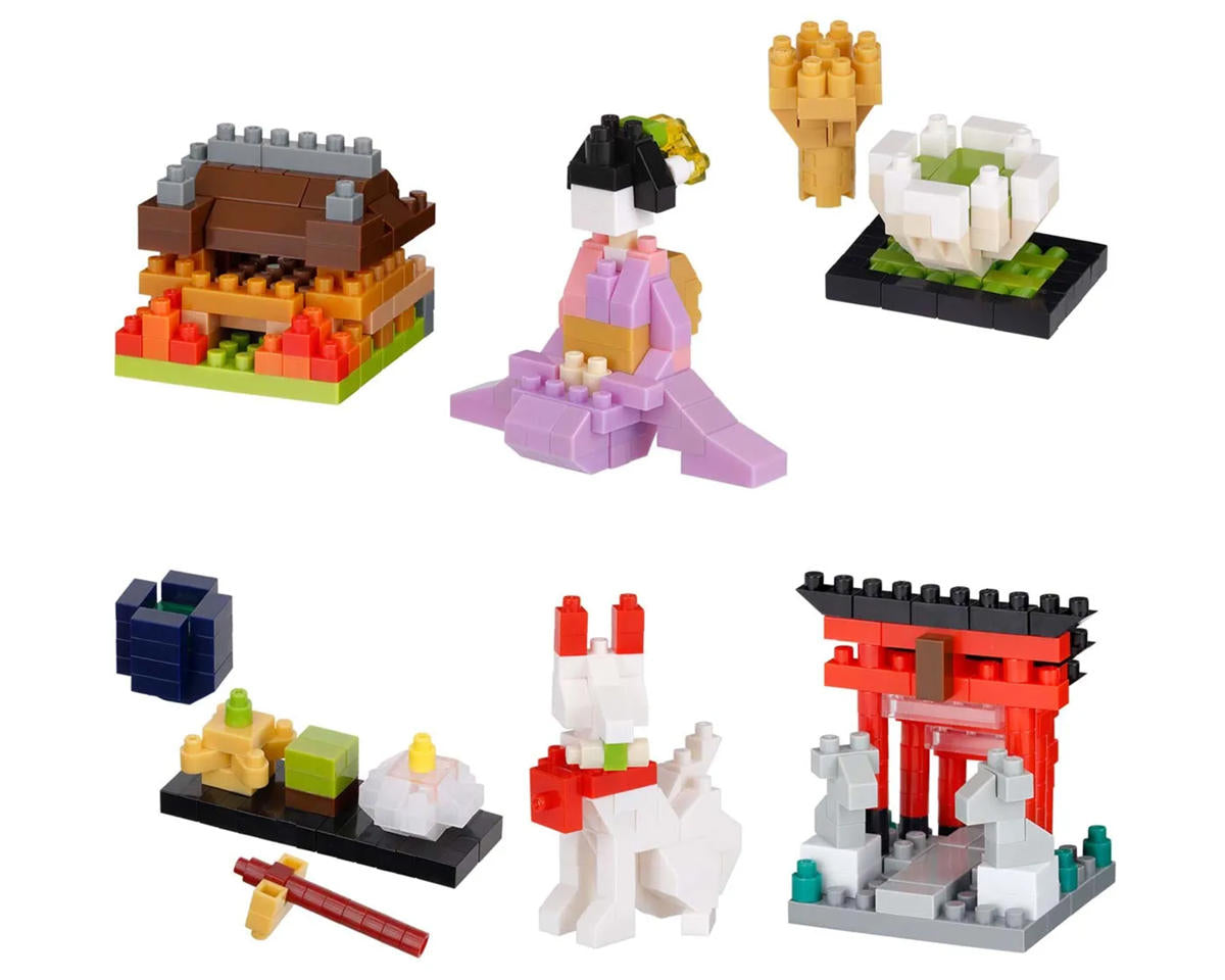 Nanoblock 23564 Mininano Series Japan Assortment 3 "Culture" Blind Box ...