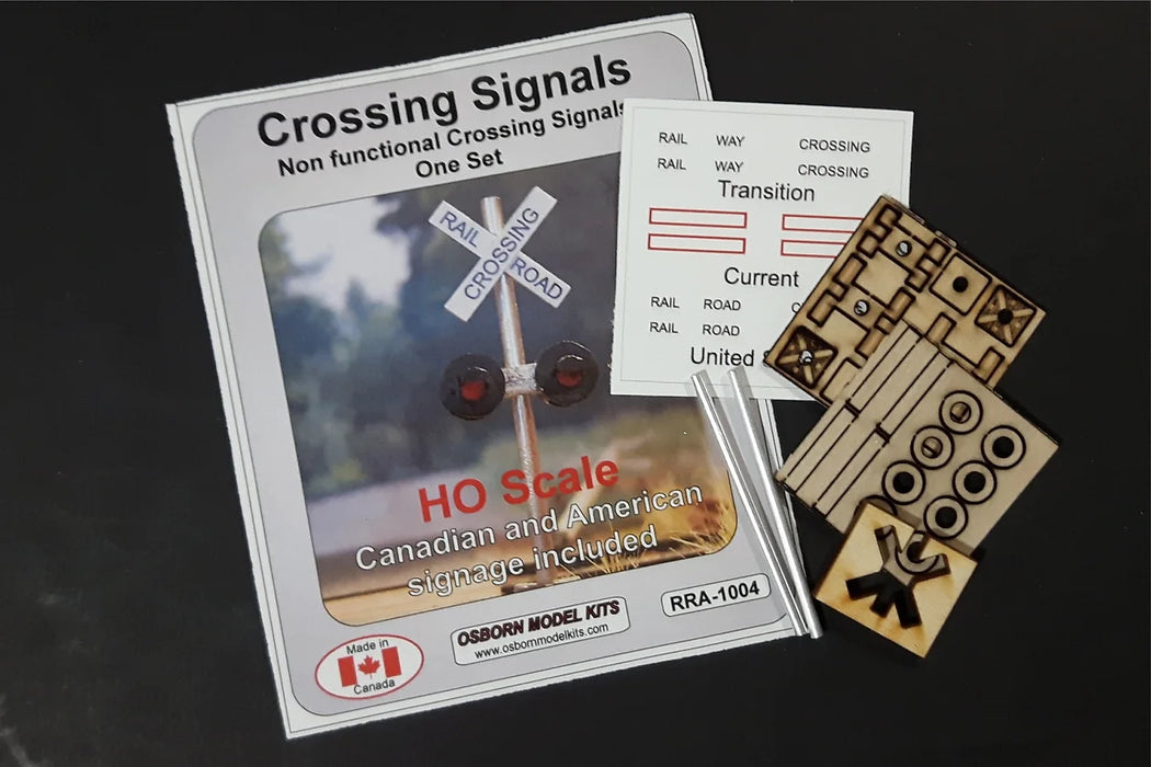 Osborn Model Kits 1004 HO Scale Crossing Signal Kit — White Rose Hobbies