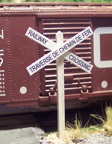 Osborn Model Kits 1031 HO Scale French Canadian Bilingual Crossbucks K ...