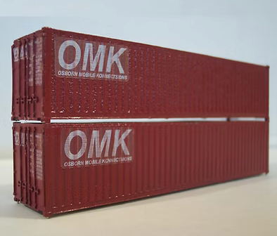 Osborn Model Kits 1064 HO Scale 40' Intermodal Containers Wood Kit ...