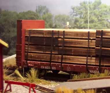 Osborn Model Kits 1070 HO Scale Flatcar Lumber Load Kit — White Rose ...