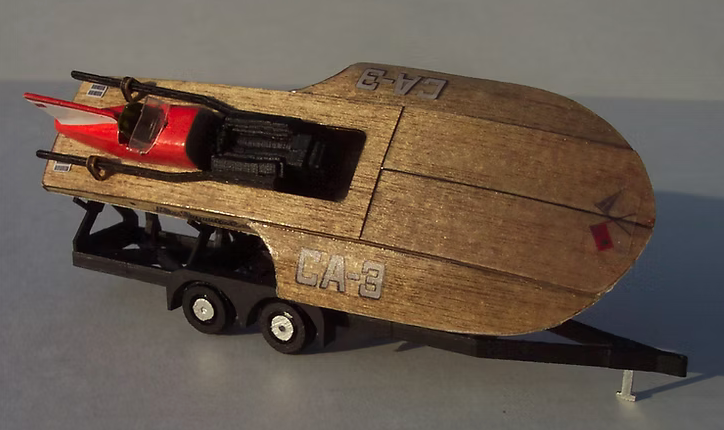 Osborn Model Kits 1083 HO Scale Miss Supertest Hydro with Tilt Trailer ...