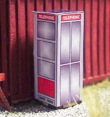 Osborn Model Kits 1088 HO Scale 1950s Vintage Phone Booth Kit (4 Pack ...