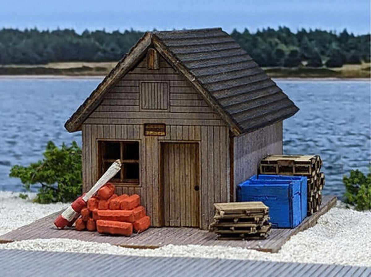 Osborn Model Kits 1125 HO Scale Lobster Fishing Equipment Shed Craftsm ...