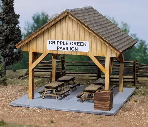 Osborn Model Kits 1142 HO Scale Cripple Creek Pavilion Craftsman Kit ...