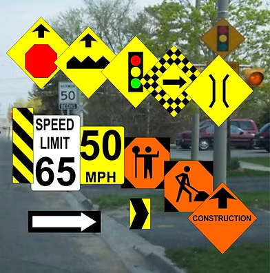 Osborn Model Kits 3012 N Scale Road Signs Assorted Kit — White Rose Hobbies
