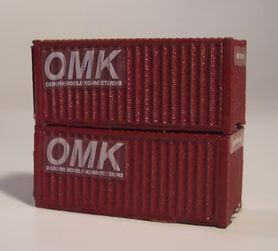 Osborn Model Kits 3063 N Scale 20' Intermodal Containers Kit — White ...