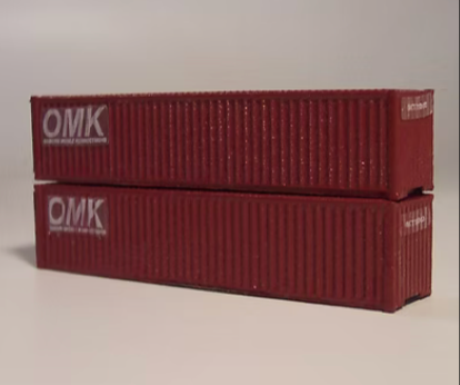 Osborn Model Kits 3064 N Scale 40' Intermodal Containers Kit — White ...