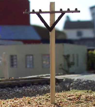 Osborn Model Kits 3068 N Scale Telephone Poles (12 Pack) — White Rose ...