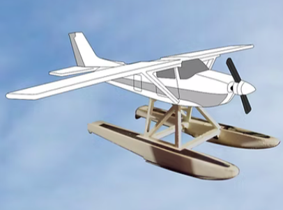 Osborn Model Kits 3077 N Scale Cessna 172 Float Kit — White Rose Hobbies