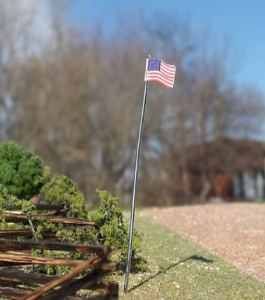 Osborn Model Kits 3094 N Scale U.S. Flag and Pole Kit (3 Pack) — White ...