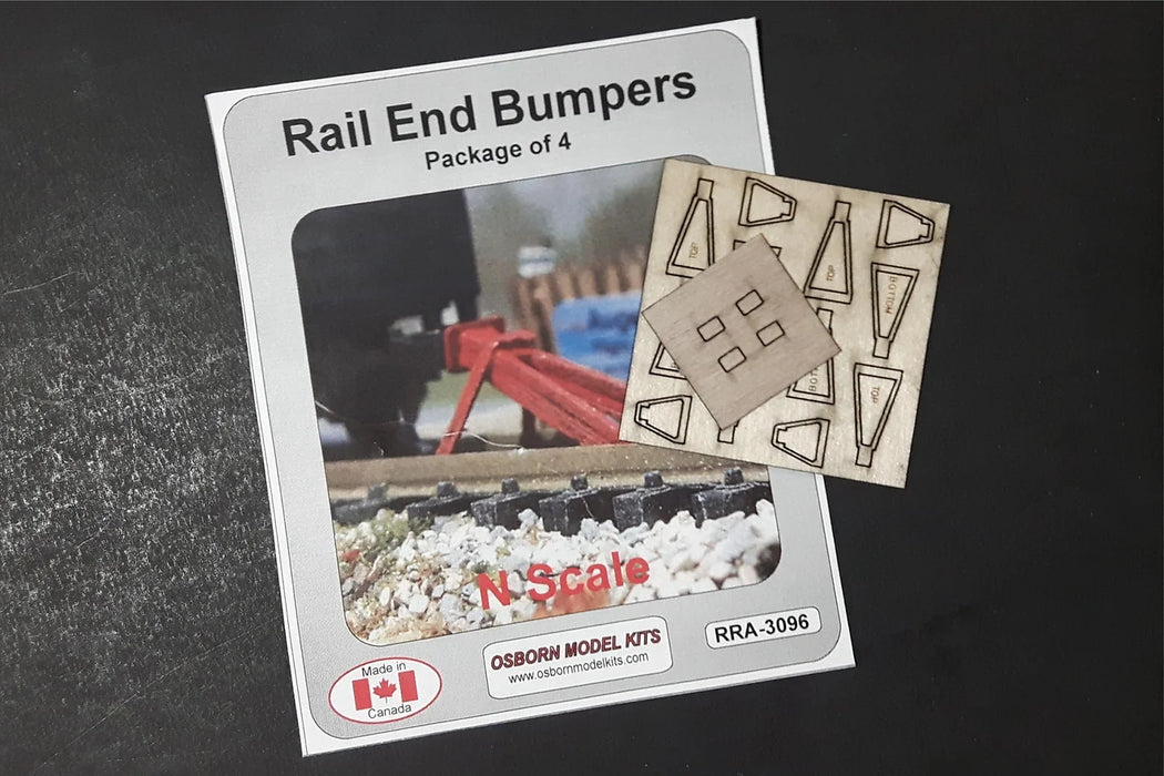 Osborn Model Kits 3096 N Scale Rail End Bumper Kit — White Rose Hobbies