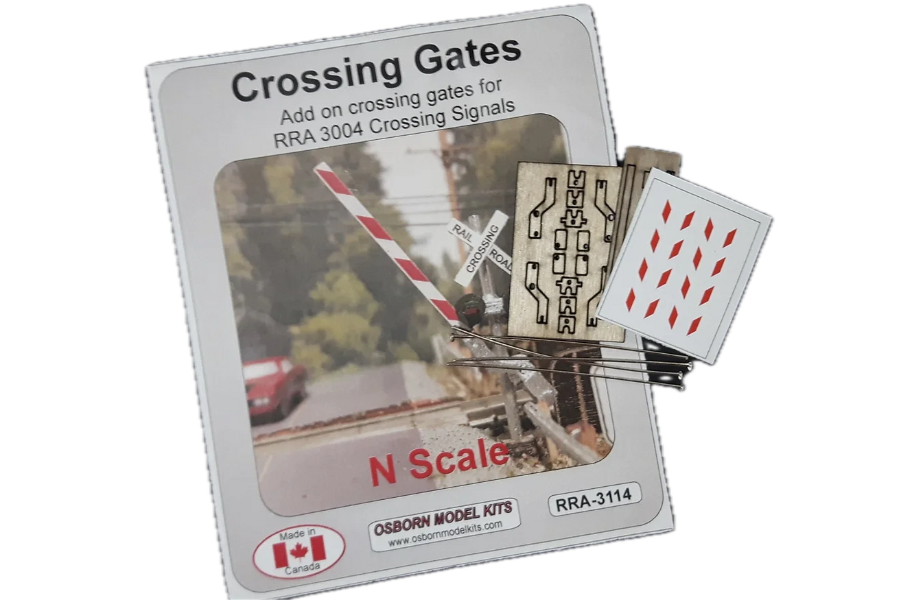 Osborn Model Kits 3114 N Scale Crossing Gate Add On Kit — White Rose ...