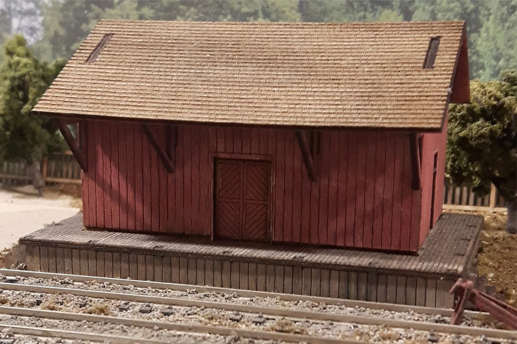Osborn Model Kits 3121 N Scale General Purpose Freight Shed Kit — White ...