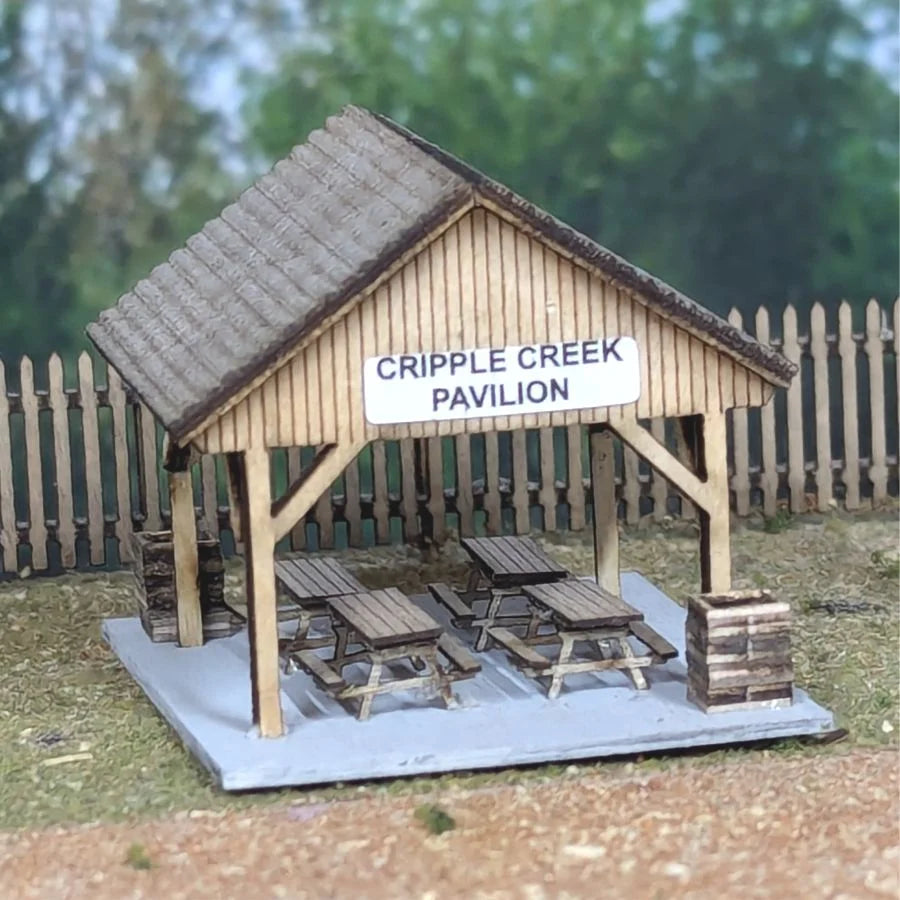 Osborn Model Kits 3142 N Scale Cripple Creek Pavilion Craftsman Kit ...
