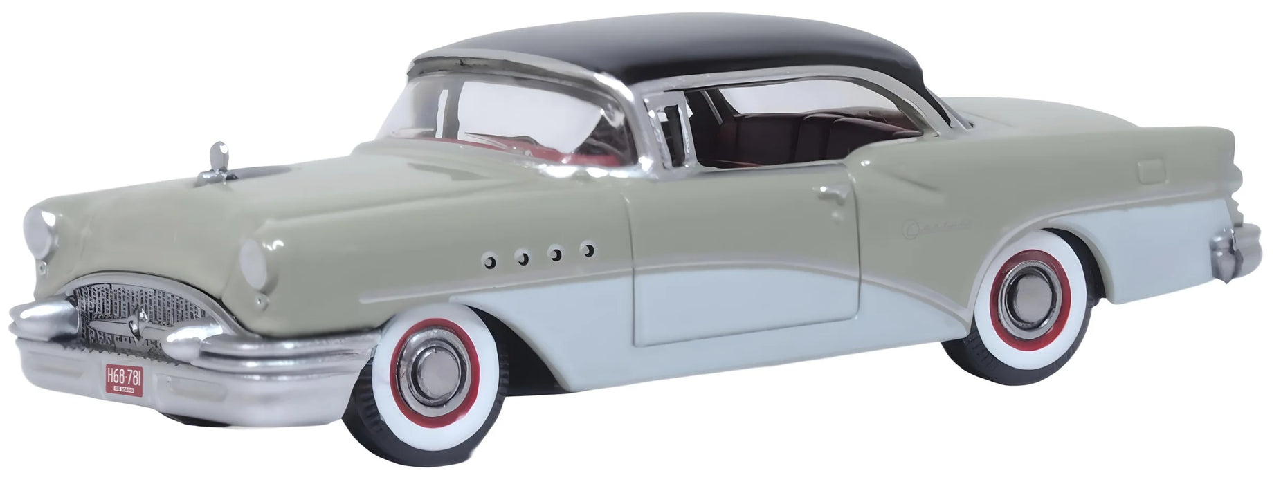Oxford Diecast 87BC55007 HO Scale 1955 Buick Century - Windsor Grey an ...