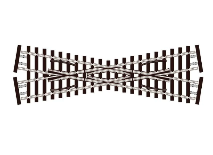 Peco Streamline SL-E393F N Scale Code 55 Electrofrog Short Crossing — White Rose Hobbies