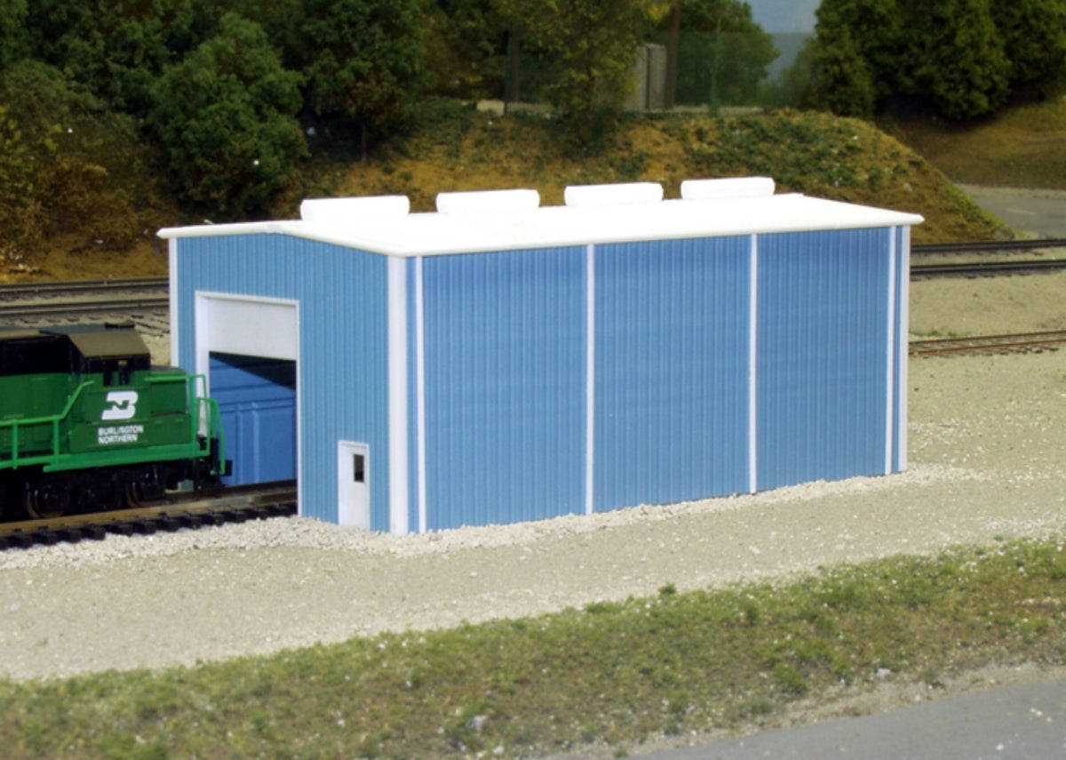 Pikestuff 541-8002 N Scale Modern Small Engine House Kit — White Rose ...