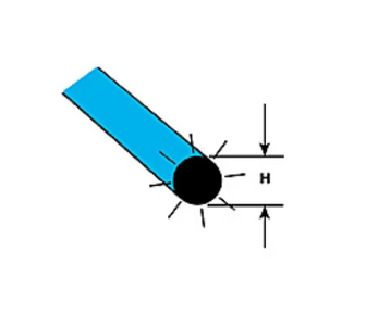 Plastruct Model Parts 90251 FARB-2H Fluorescent Blue Rod, 1/16" (10 Pa ...