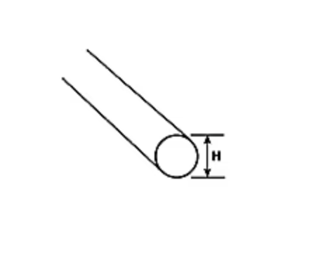 Plastruct Model Parts 92036 AR-12, Clear Acrylic Round Rod: 3/8",9.5mm ...