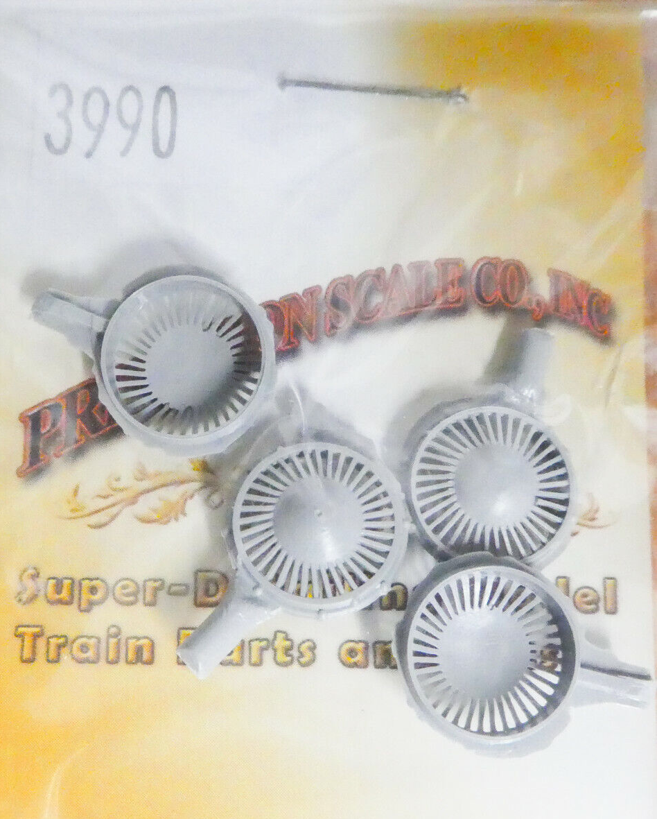 Precision Scale Co. 3990 HO Scale 36" 1st Gen EMD Fans (4 Pack) — White ...