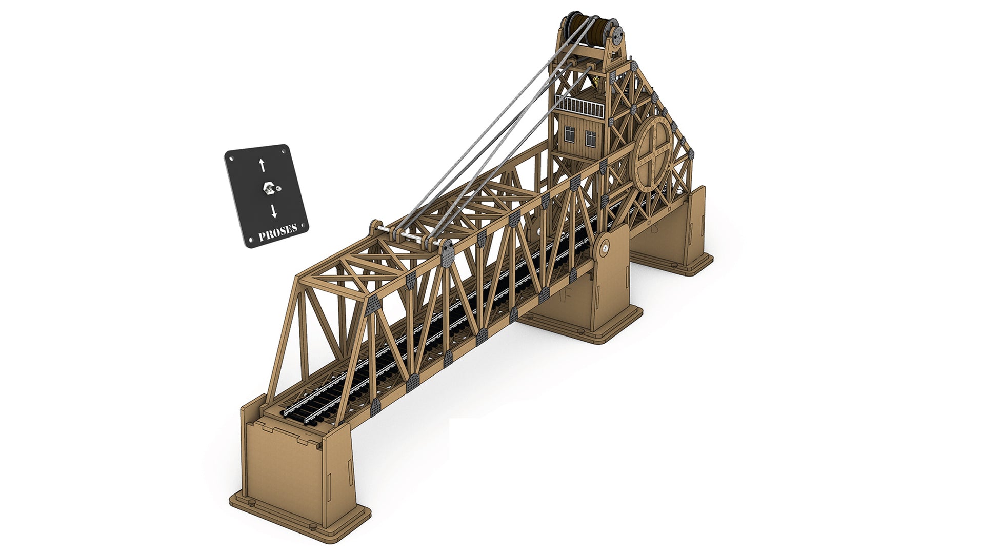 Proses By Bachmann 39126 HO Scale Laser Cut Motorized Drawbridge Kit ...