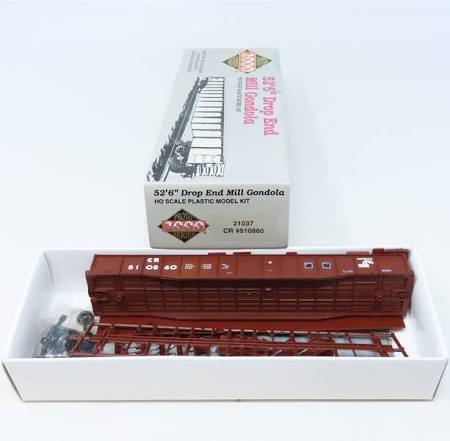 Proto 2000 920-21037 HO Scale 52'6" Drop End Mill Gondola Kit Conrail ...